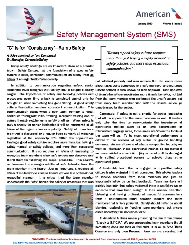 "C" is for "Consistency" - Ramp Safety - Victory Local 1725